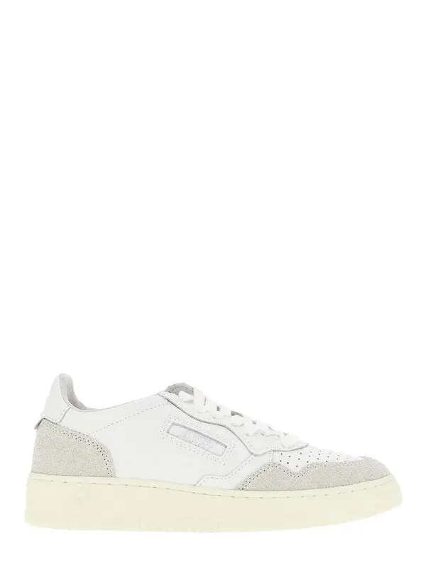 AUTRY Suede And Leather Medalist Low Sneakers - White