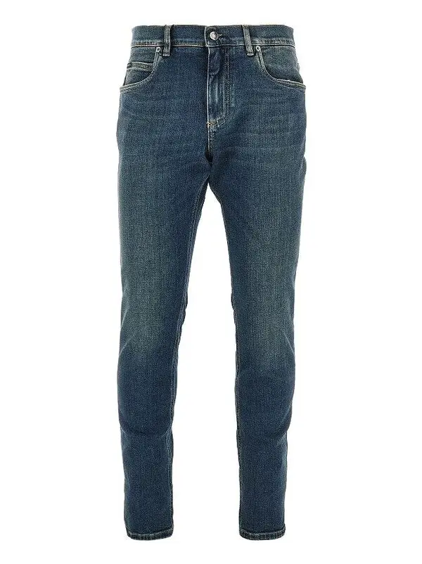 Dolce & Gabbana Stretch Denim Regular Fit Jeans - Blue
