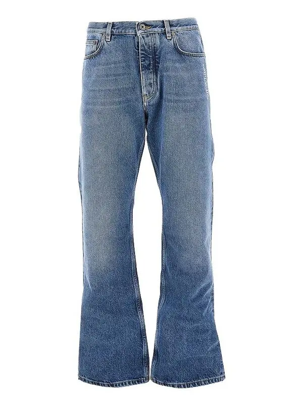 Off-White Half Arrow Slim Relaxed Jeans - Blue