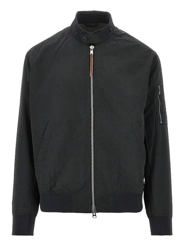 BARBOUR INTERNATIONAL Fenton Technical Fabric Bomber Jacket - Black
