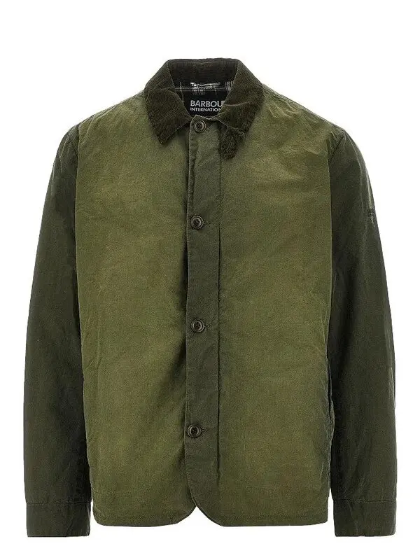 BARBOUR INTERNATIONAL Waxed Cotton Jacket - Green