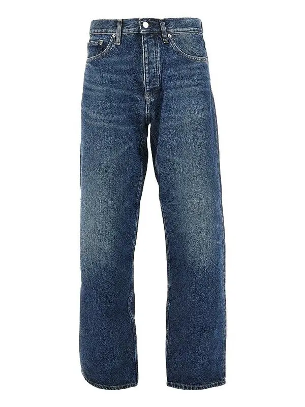 SUNFLOWER Organic Cotton Loose Jeans - Blue