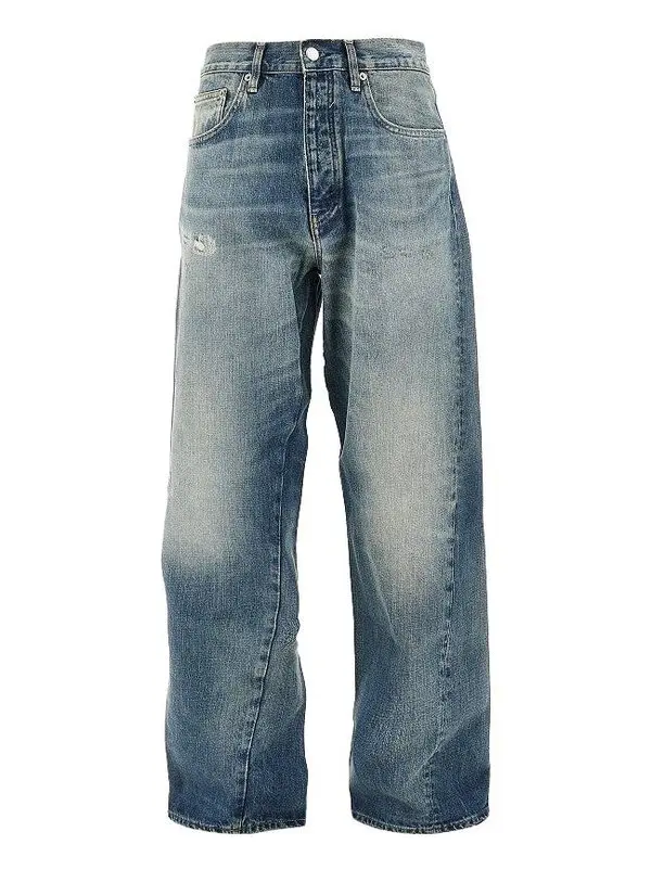 SUNFLOWER Wide Leg Twisted Seam Jeans - Blue