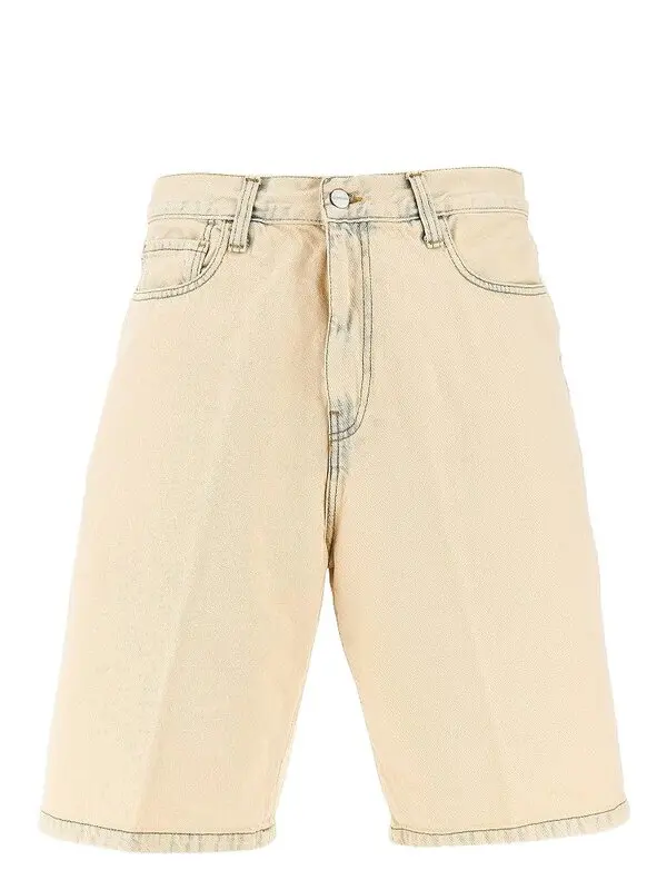Carhartt Work In Progress Landon Loose Fit Denim Shorts - Beige