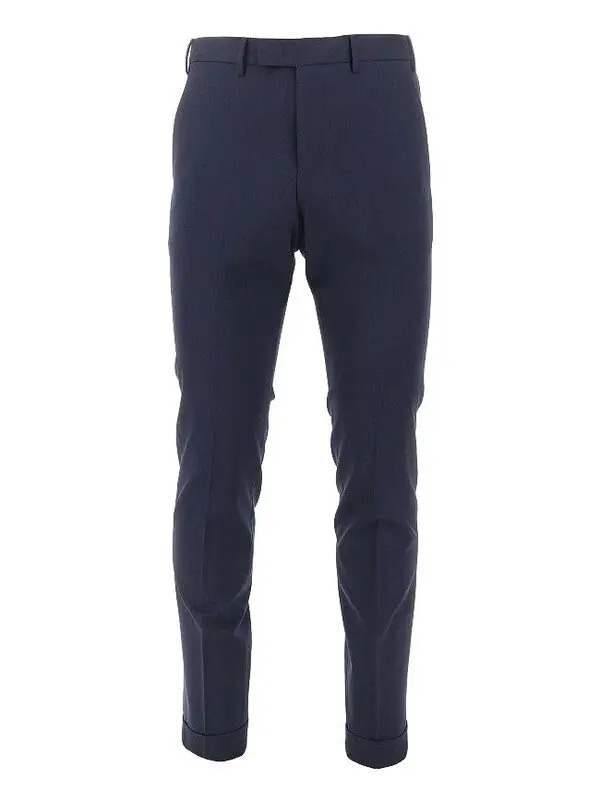 PT TORINO Stretch Wool Master Fit Pants - Blue