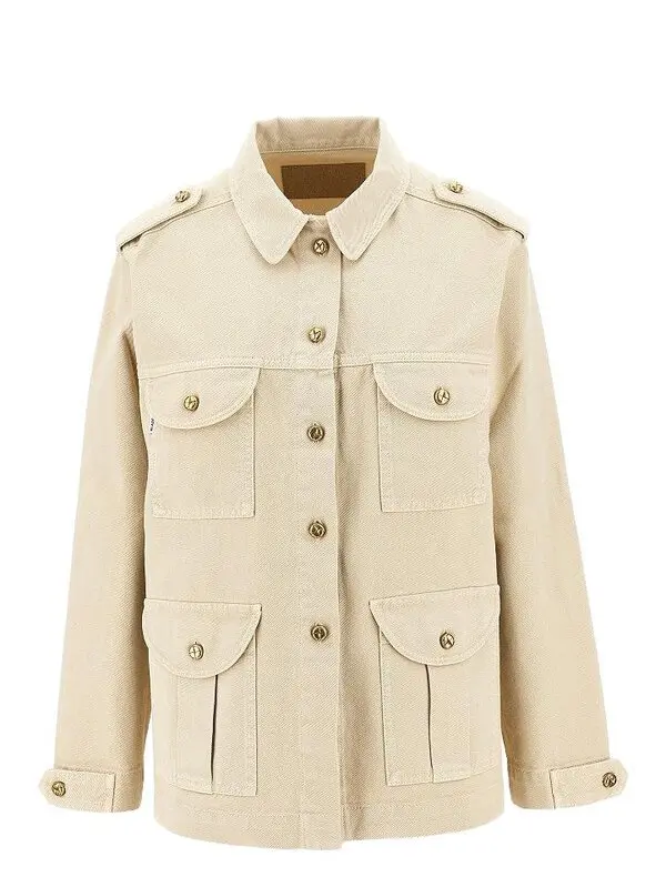 BLAZE Denim Saharienne Jacket - Beige