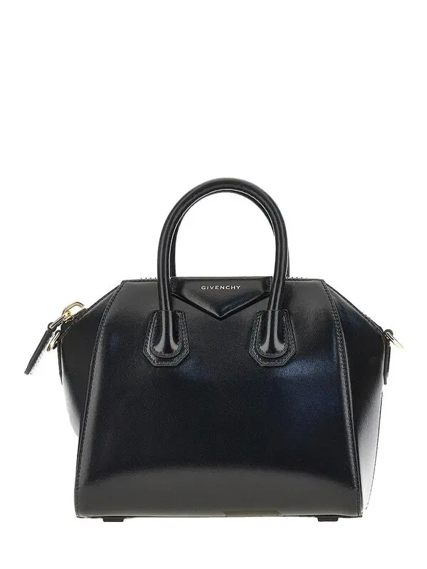 Givenchy Antigona Box Leather Mini Bag - Black