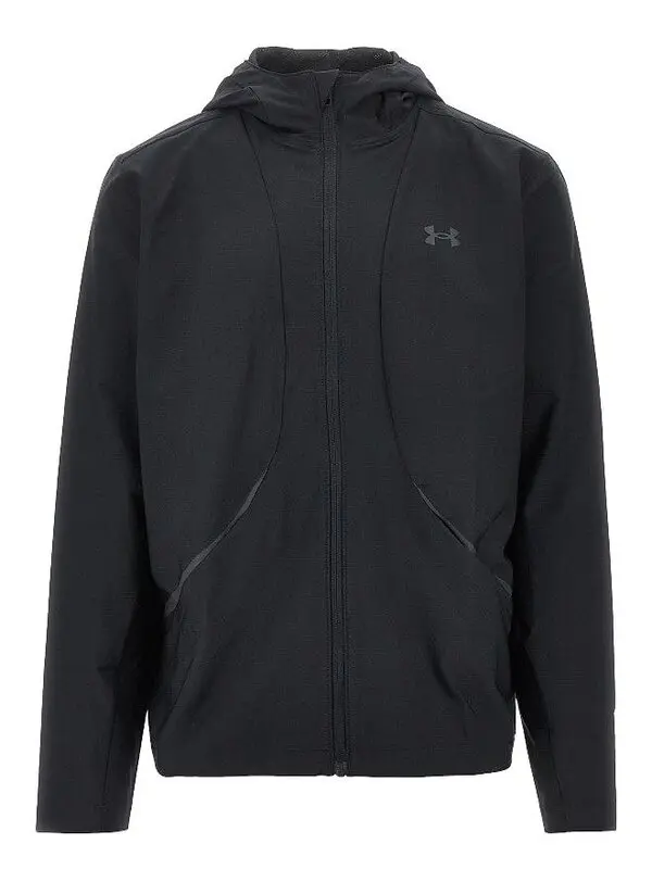 Under Armour Ua Unstoppable Full-zip Jacket With Hood And Water-resistant Technology - Black