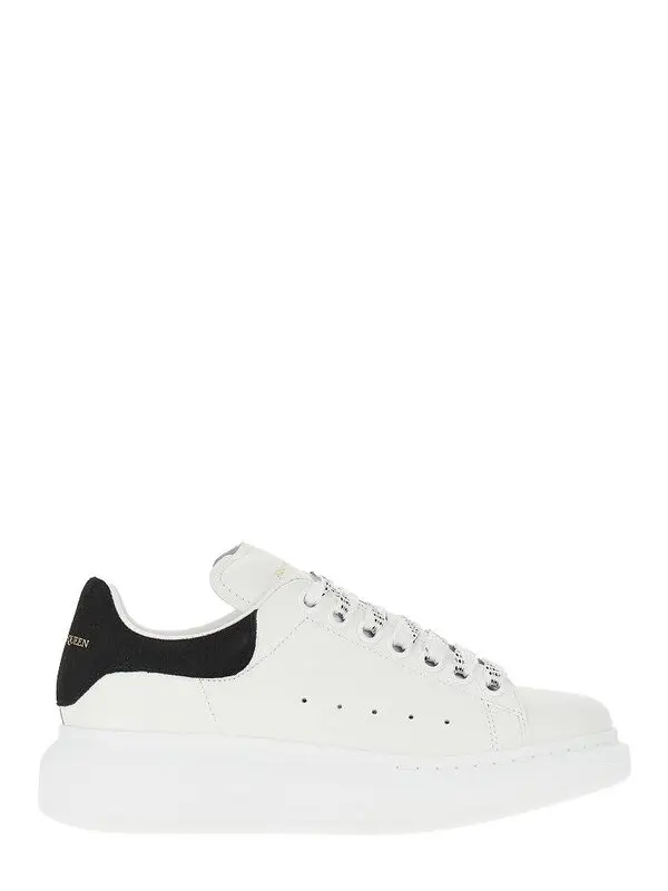 Alexander McQueen Leather Oversize Sneakers - White
