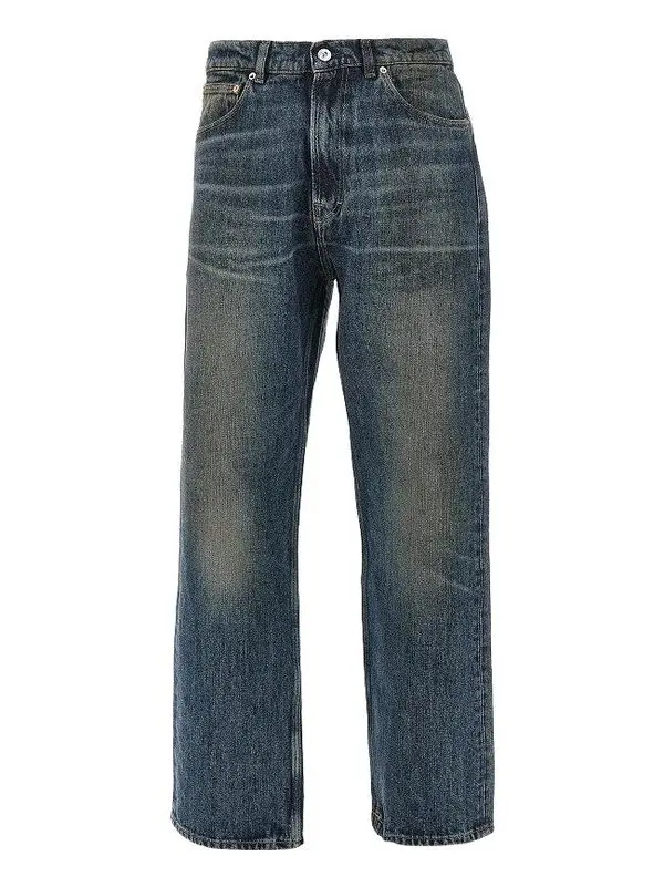 Our Legacy Cotton And Hemp Blend Denim Jeans - Blue