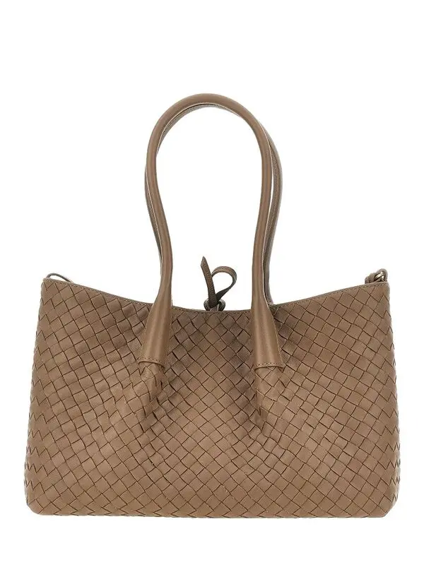 Bottega Veneta Reversible "pinacoteca" Bag - Beige