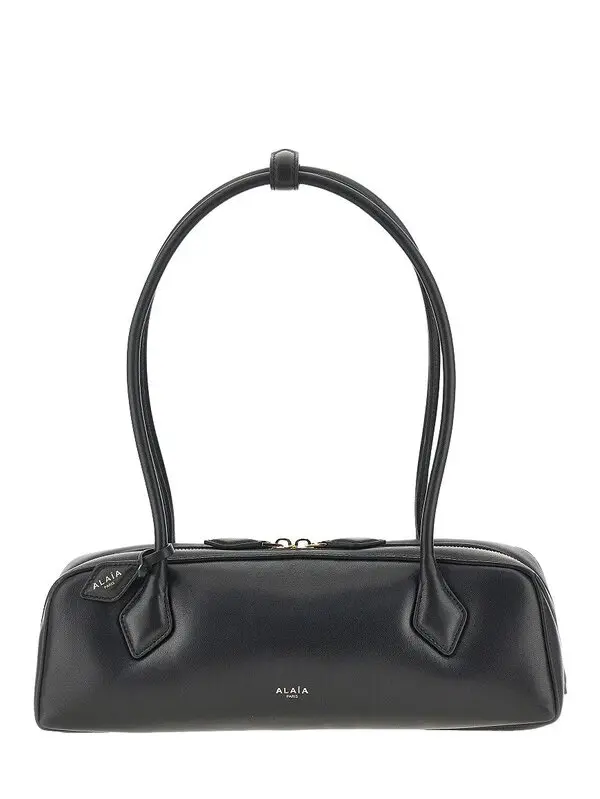 Alaïa Le Teckel' Padded Leather Medium Bag - Black