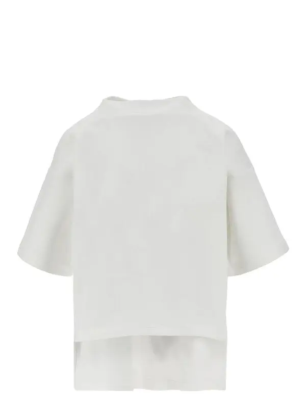 Alaïa Asymmetrical Boxy Fit T-shirt - White