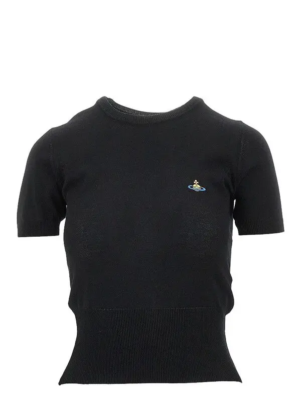 VIVIENNE WESTWOOD Bea Knitted T-shirt - Black