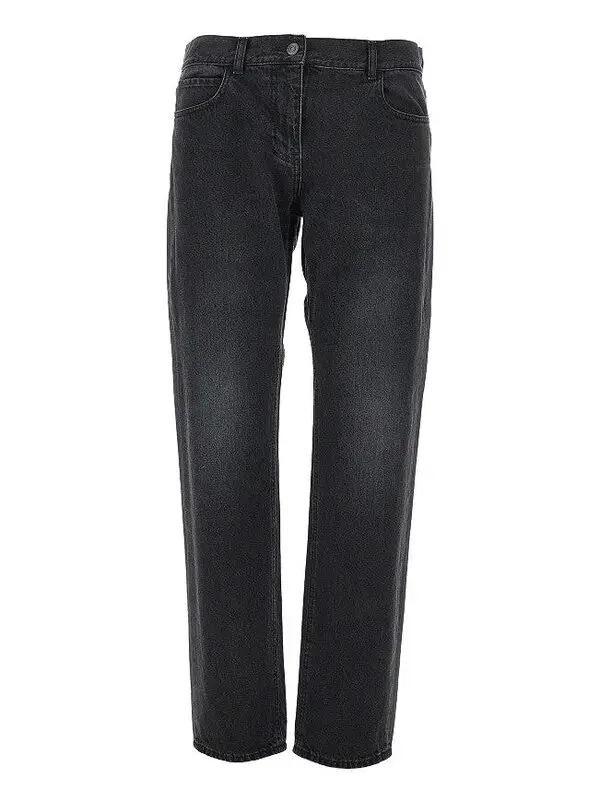THE ROW Booker Straight Leg Jeans - Black