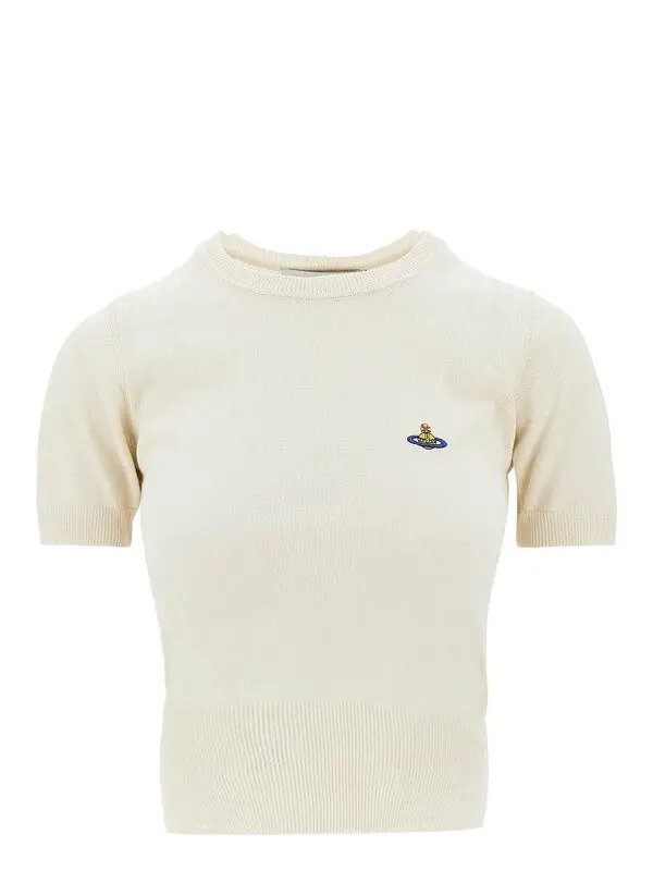 VIVIENNE WESTWOOD Bea Knitted T-shirt - Beige