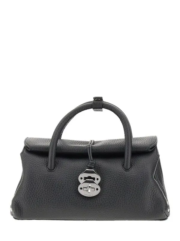 ZANELLATO Small Dotta Leather Bag - Black