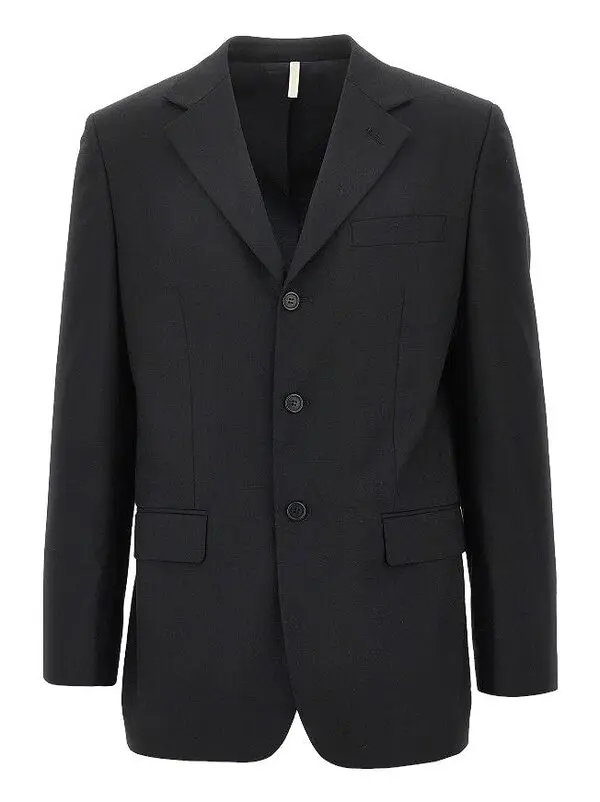 SUNFLOWER Tropical Wool Jacket - Black