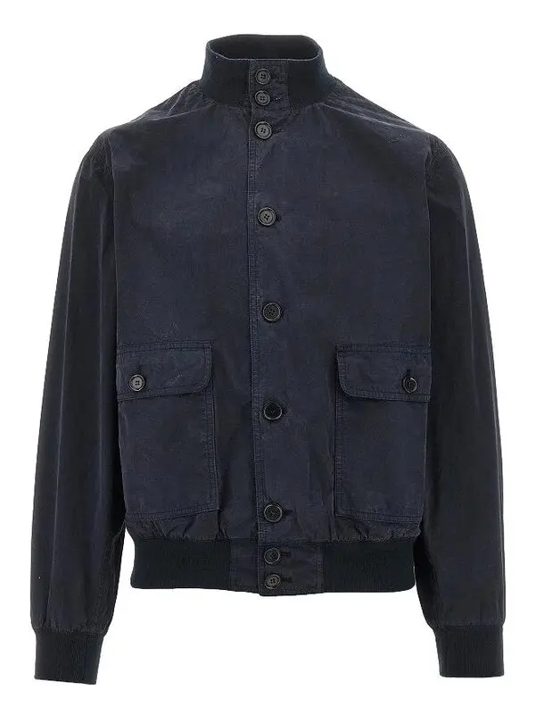 Aspesi Cotton Canvas Bober Jacket - Blue