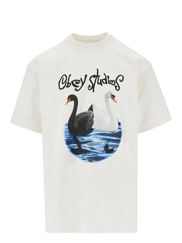 Obey Wan' Print T-hirt - White
