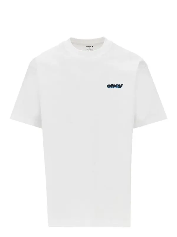 Obey Lips' Print T-shirt - White