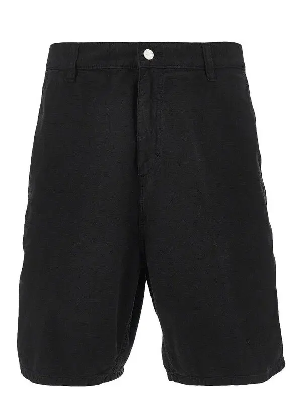 Carhartt Work In Progress Walter Cotton Canvas Shorts - Black