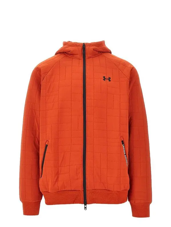 Under Armour Ua Unstoppable Fleece Textured Full Zip Hoodie - Orange