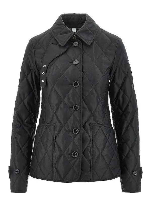 Burberry Quilted Technical Twill Jacket - Black
