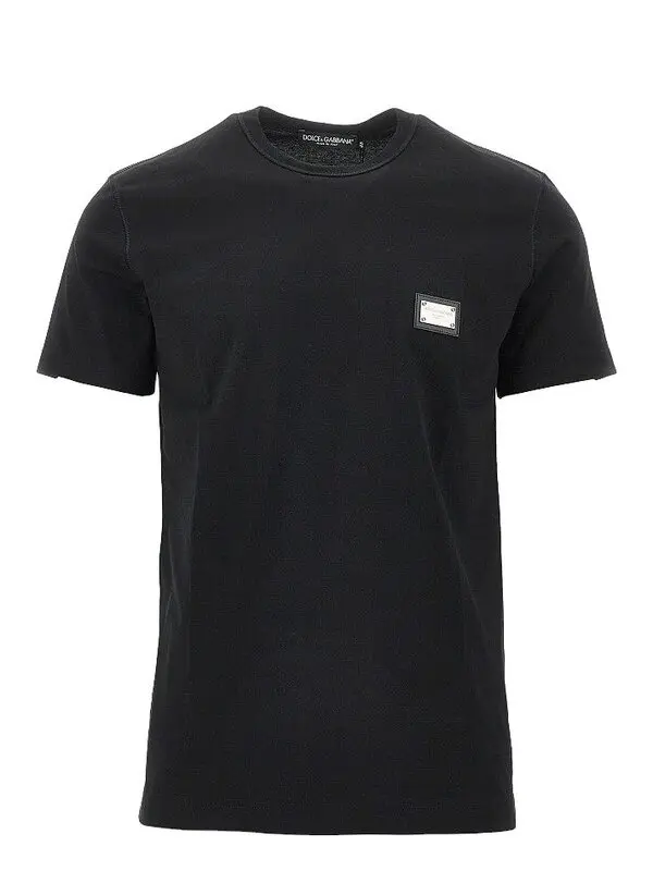 Dolce & Gabbana Logo Plate T-shirt - Black