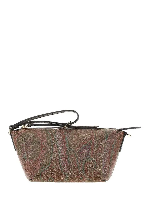 Etro Jacquard Paisley Fabric Mini Bag - Brown