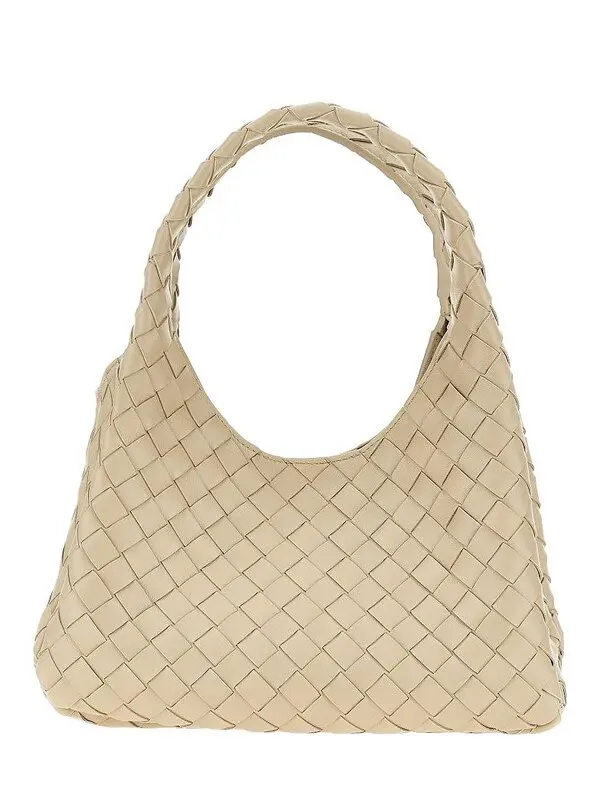 Bottega Veneta Intrecciato Nappa Leather Small Campana Bag - Beige