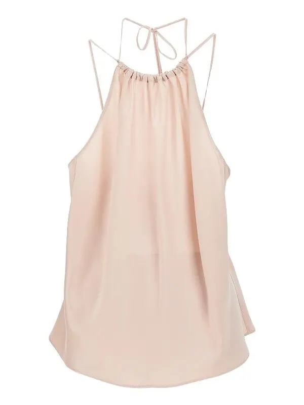 Pinko Satin Halter Neck Sleeveless Top - Pink