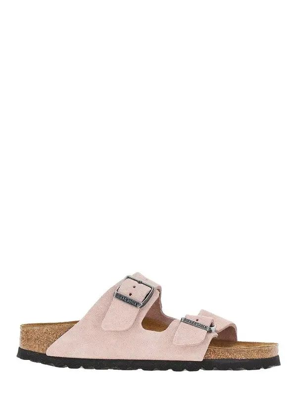 BIRKENSTOCK Arizona Suede Leather Sandals - Pink