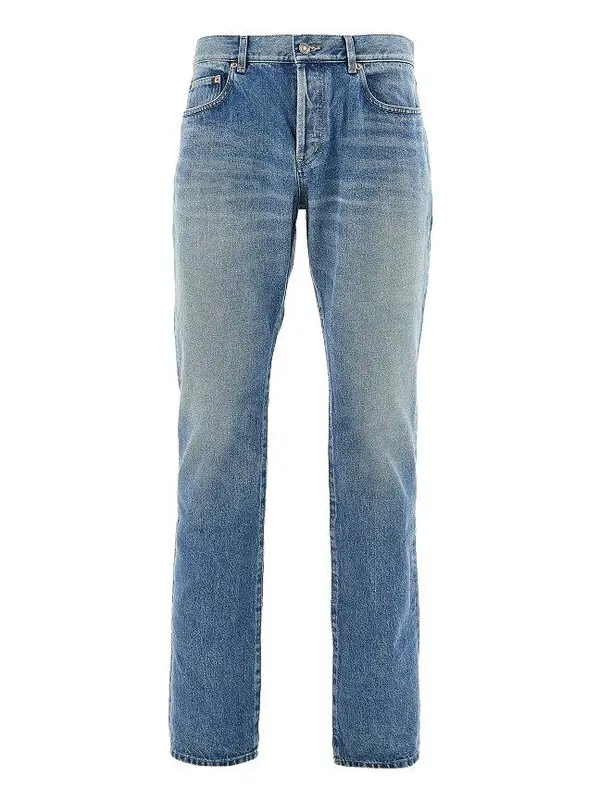 Saint Laurent Low-rise Slim Fit Jeans - Blue