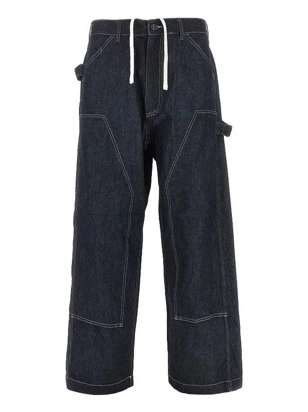 ROY ROGER'S X Engineered Garments Cotton Rinse Denim Carpenter Pants - Blue