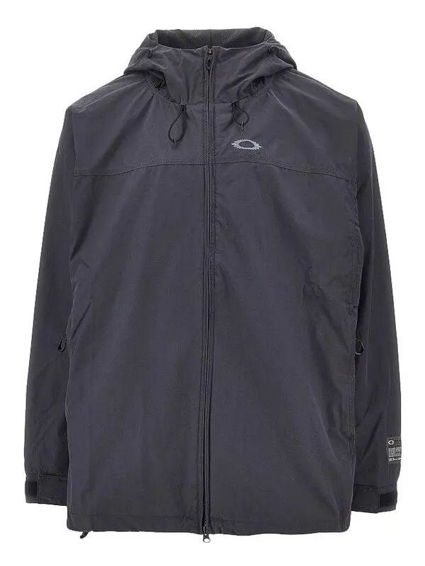 Oakley Cotton-blend Technical Jacket With Logo Embroidery - Grey