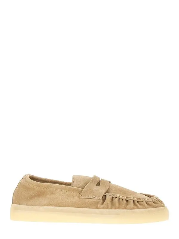 COPENHAGEN  Suede Loafers - Beige