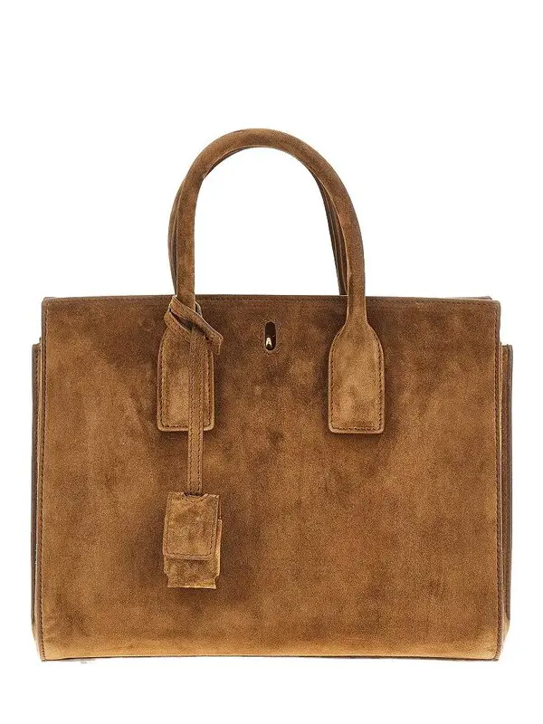 Saint Laurent Small Sac De Jour Suede Leather Bag - Beige
