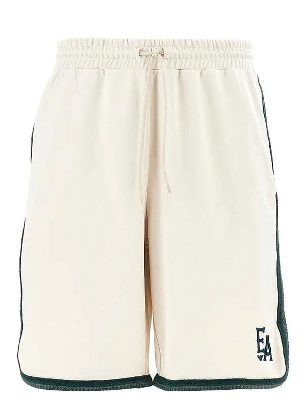 Emporio Armani Cotton-blend Jersey Shorts - Beige