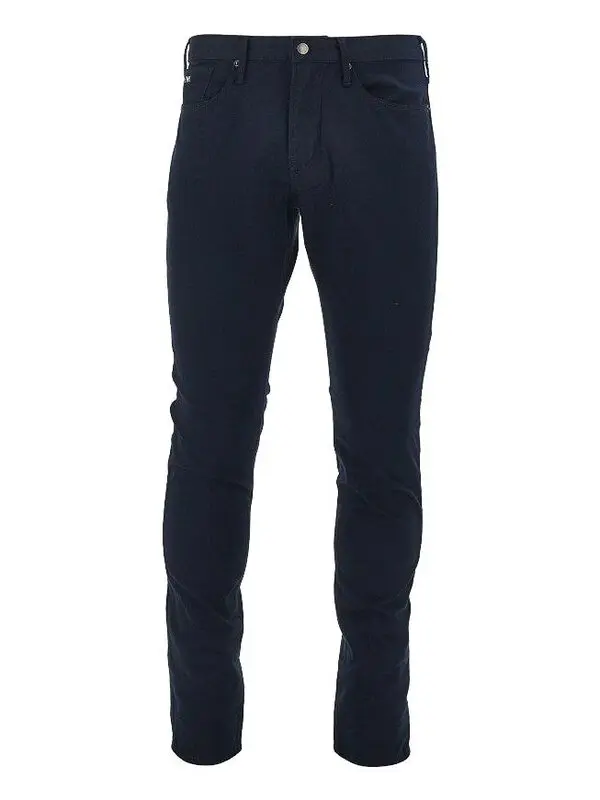 Emporio Armani Stretch Canvas J06 Slim Fit Pants - Blue