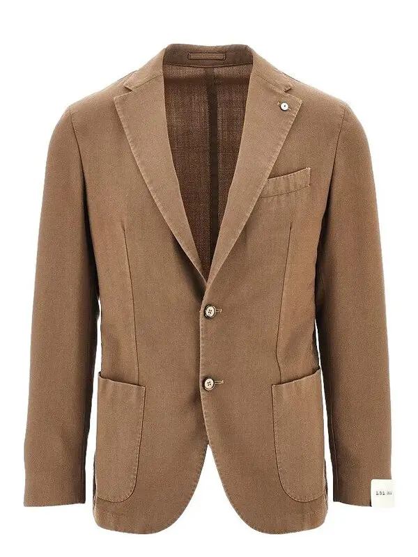 L.B.M. 1911 Jack' Wool Single-breasted Jacket - Brown