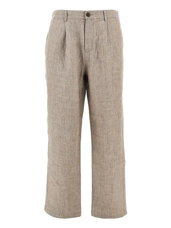 WAX LONDON Malham Linen Pants - Beige