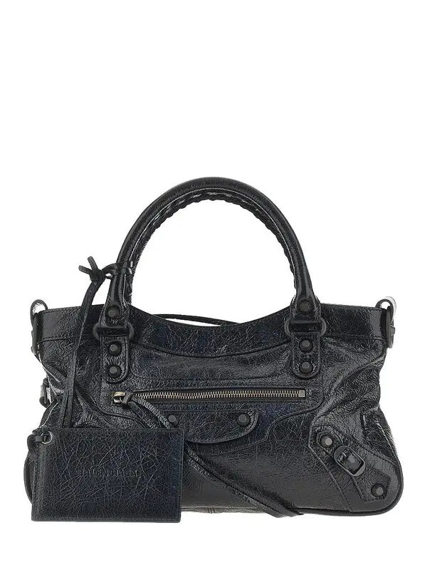 Balenciaga Arena Leather "le City First" Bag - Black