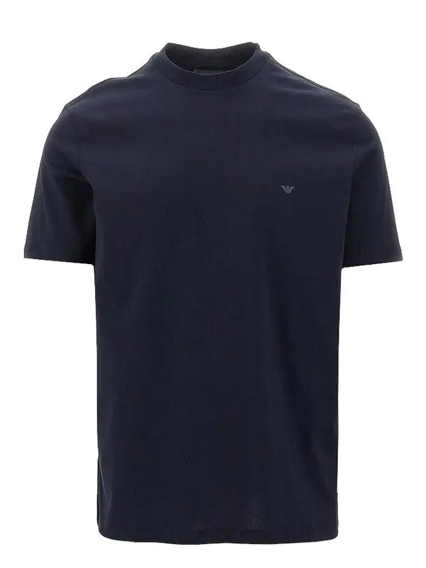 Emporio Armani Travel Eential Jerey T-hirt - Blue