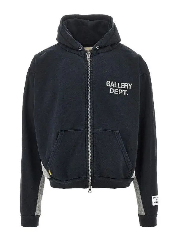 GALLERY DEPT. Oversized Full-zip Weather Shirt - Black
