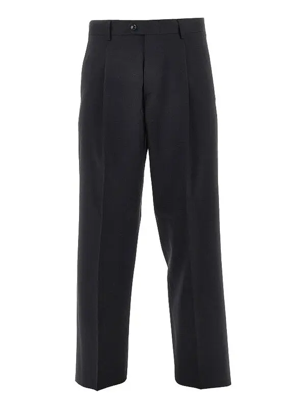 BRERAS Orazio Wool Pants With Dart - Blue