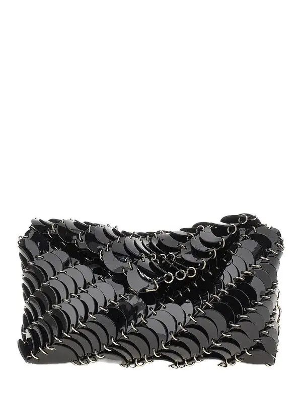 Rabanne Leather Shoulder Bag - Black