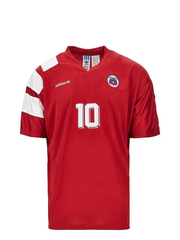 ADIDAS ORIGINALS Home Chile '93/'94 V-neck T-shirt - Red