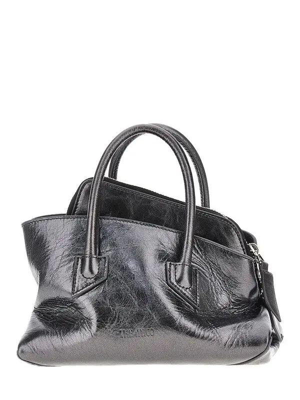 Attico La Passeggiata" Leather Mini Bag - Grey