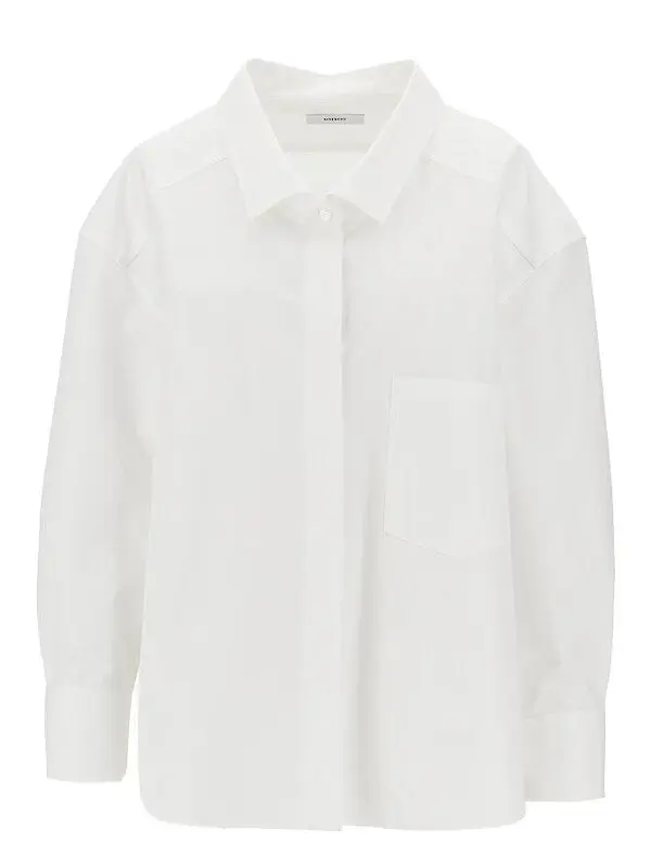 Givenchy Oversized Cotton Poplin Shirt - White
